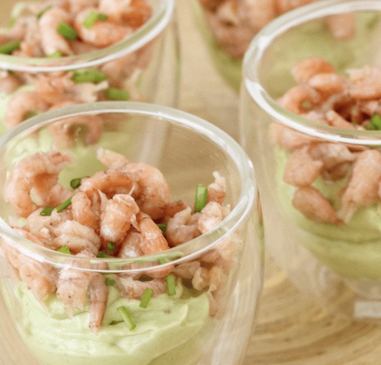 Aguacate con Camarones - Avocado met garnalen